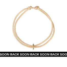 Birthstone Disc Cord Armband | Vedder & Vedder