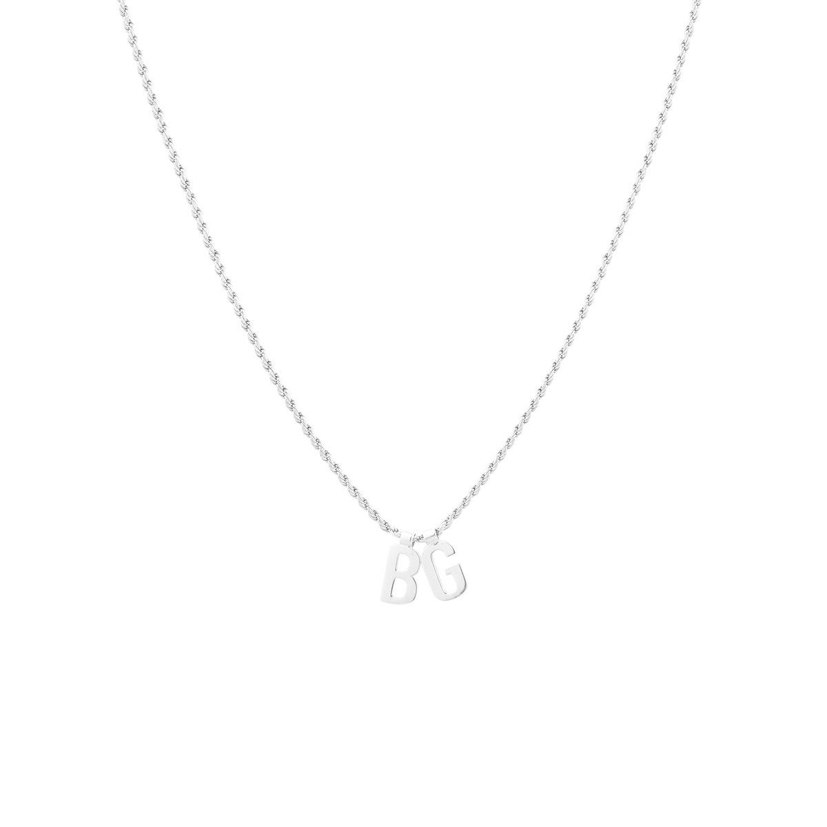 Ruby Rope Letter Necklace