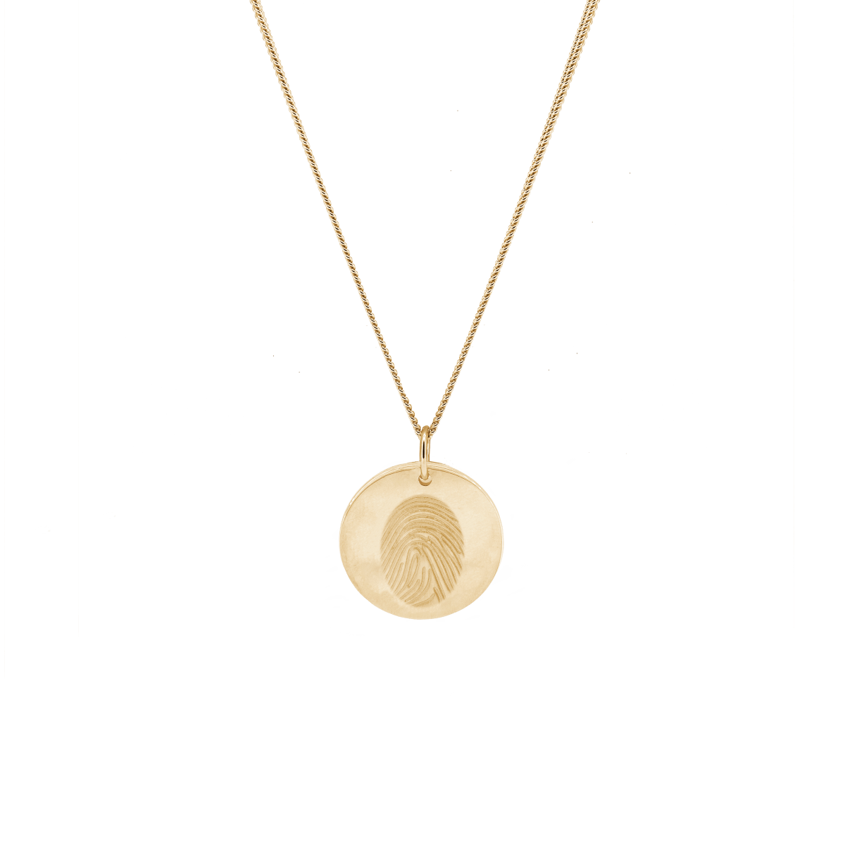 Fingerprint Coin Necklace| Create a necklace with your personal touch ...