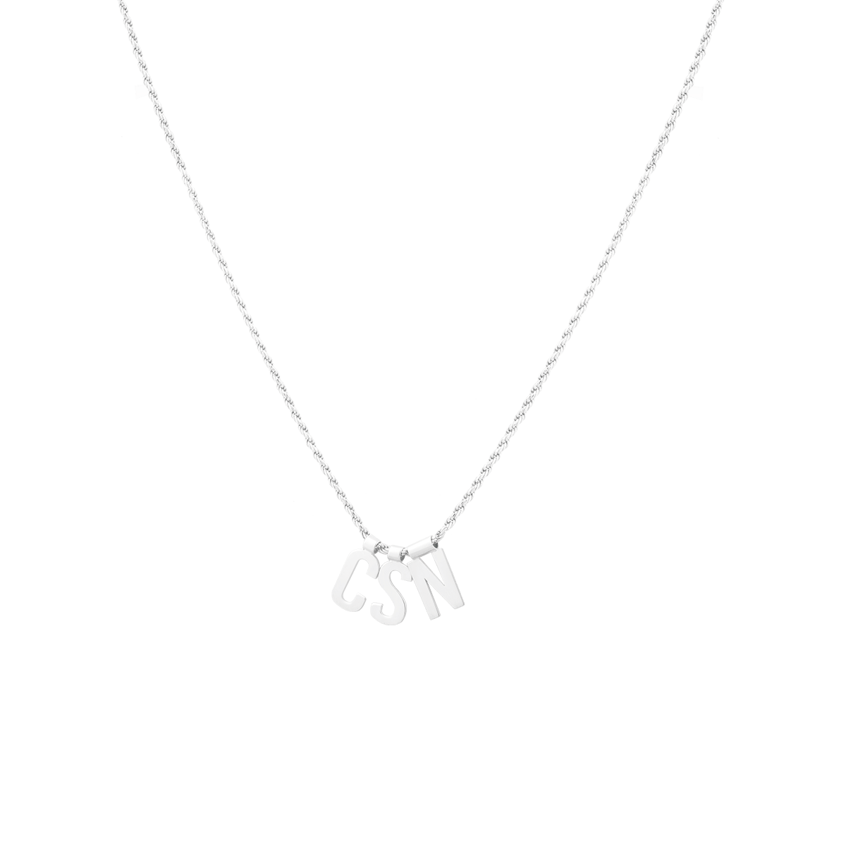 Ruby Rope Letter Necklace