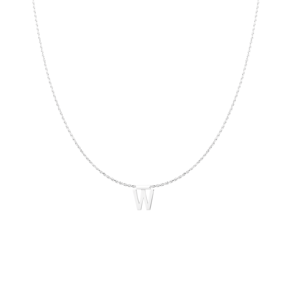 Ruby Rope Letter Necklace