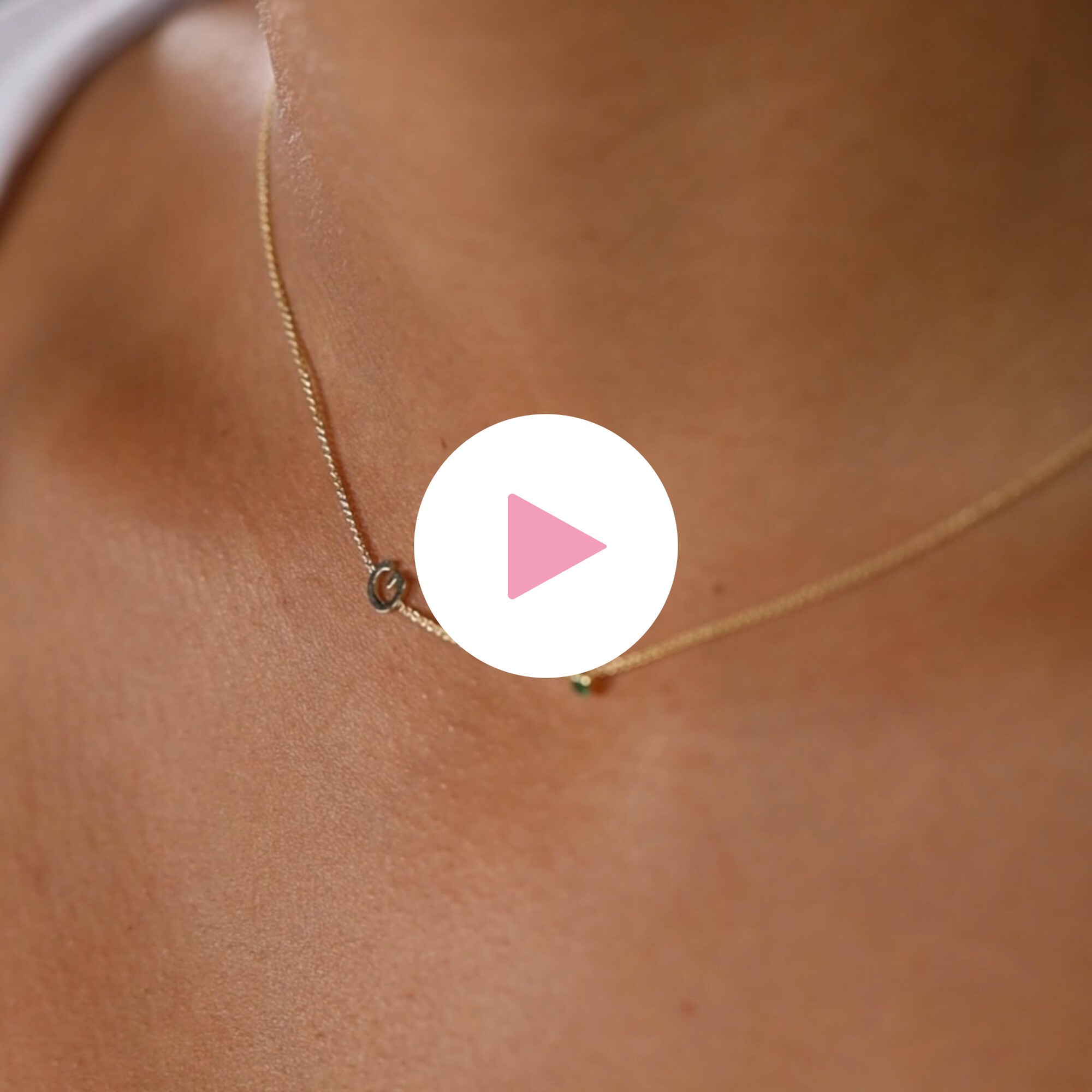 Letter + Birthstone Necklace